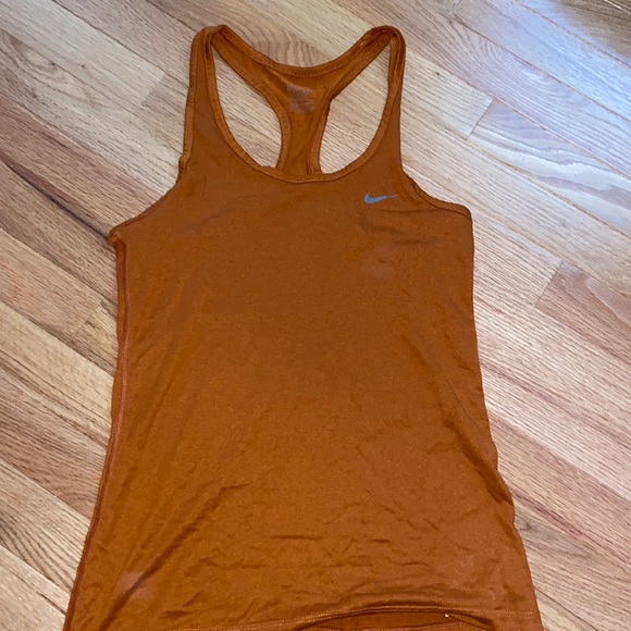 Nike | Tops | Nike Burnt Orange Running Tank | Poshmark